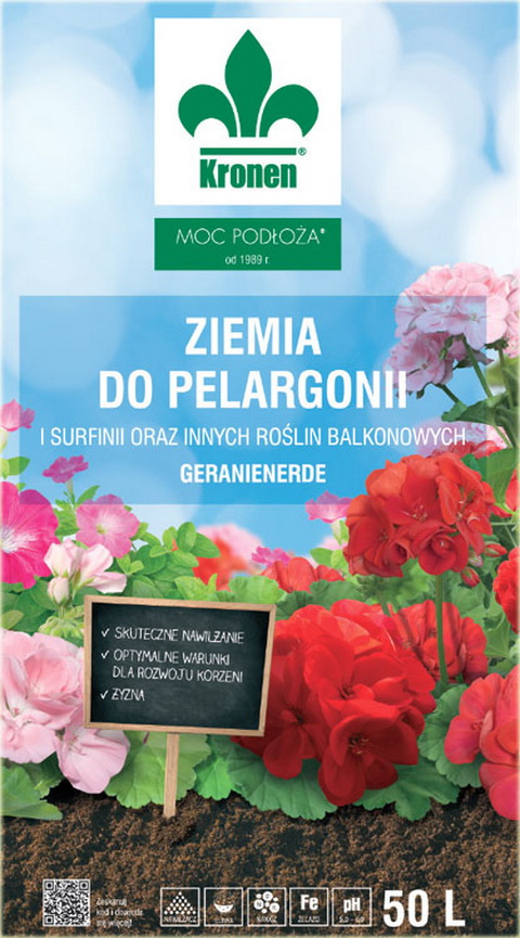 Ziemia do pelargonii i surfinii 50 L Kronen 50 L Kronen Ziemia do pelargonii i surfinii 50 L Kronen